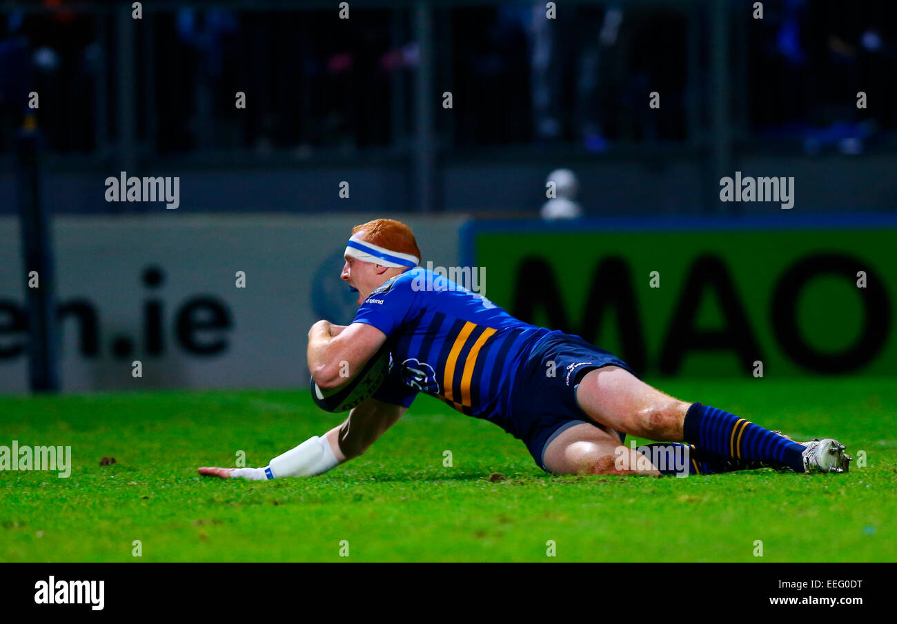 Dublin, Ireland. 17th Jan, 2015. European Rugby Champions Cup. Leinster ...