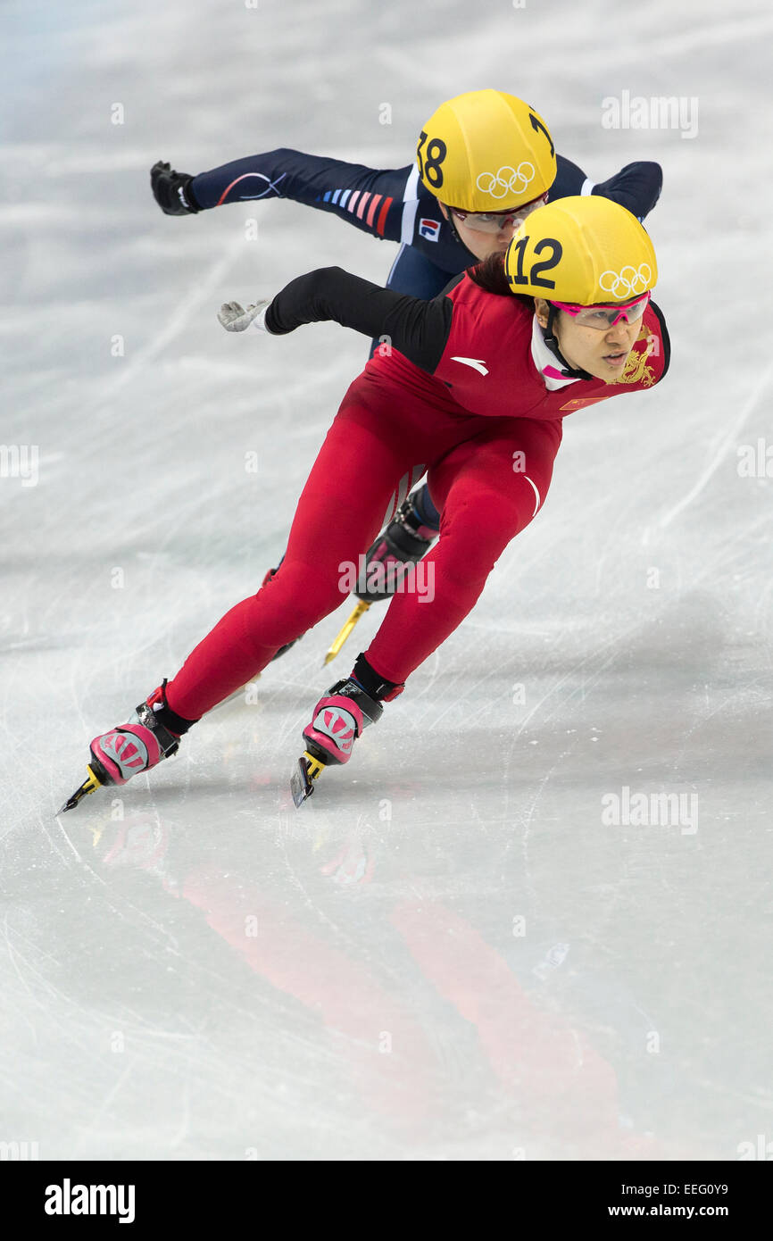 Short Track Speed Skating at the Olympic Winter Games, Sochi 2014 Stock ...