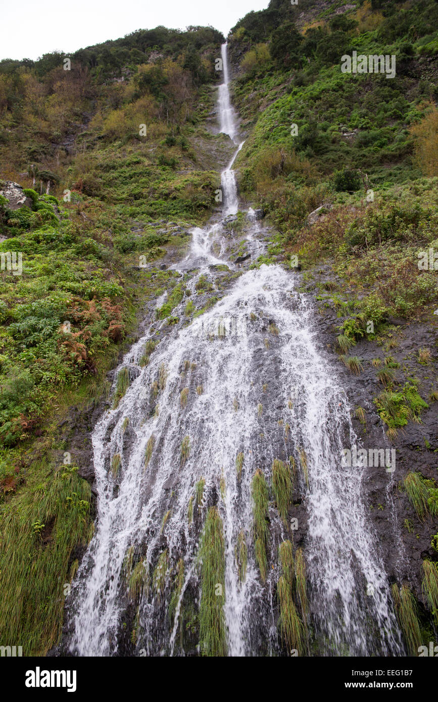 Mountain cascade wild waterfall rain hi-res stock photography and ...