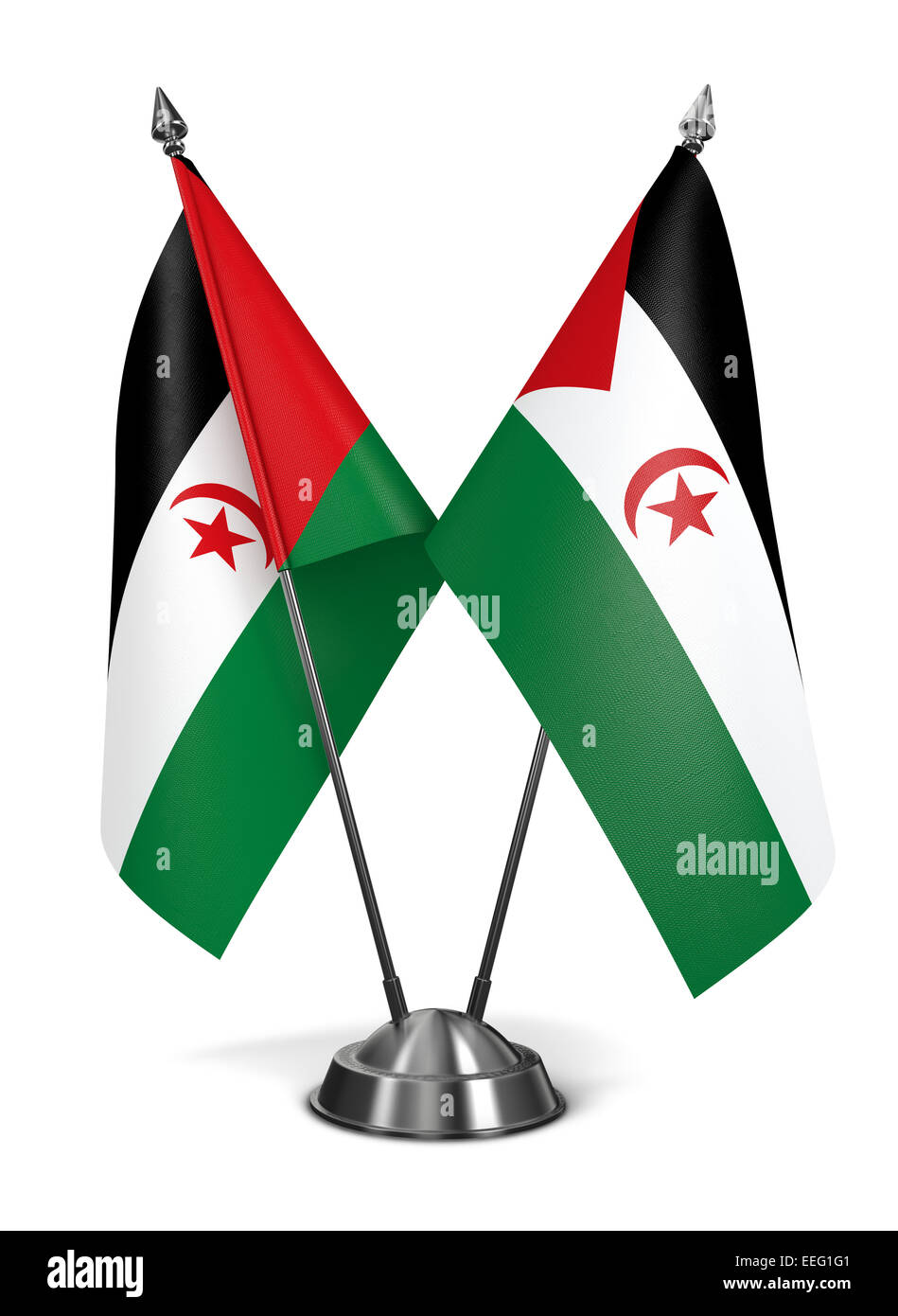 Sahrawi Arab Democratic Republic - Miniature Flags Stock Photo - Alamy
