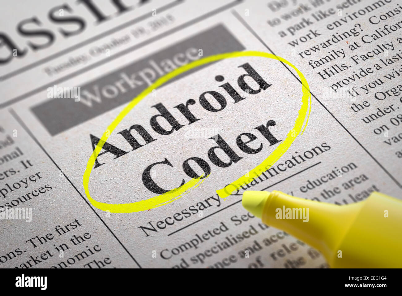 Android coder hi-res stock photography and images - Alamy