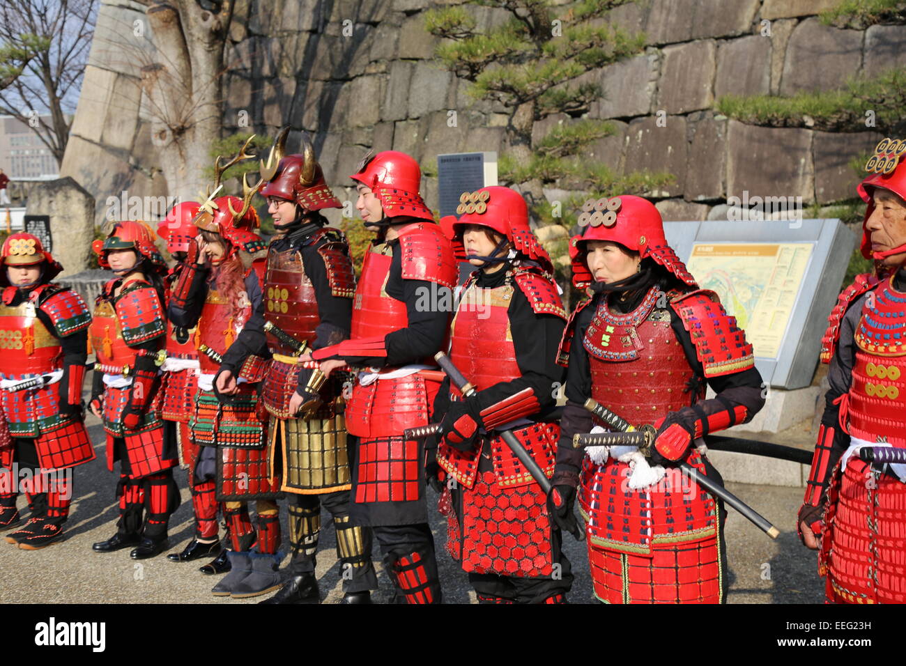 Osaka castle samurai warriors hi-res stock photography and images - Alamy