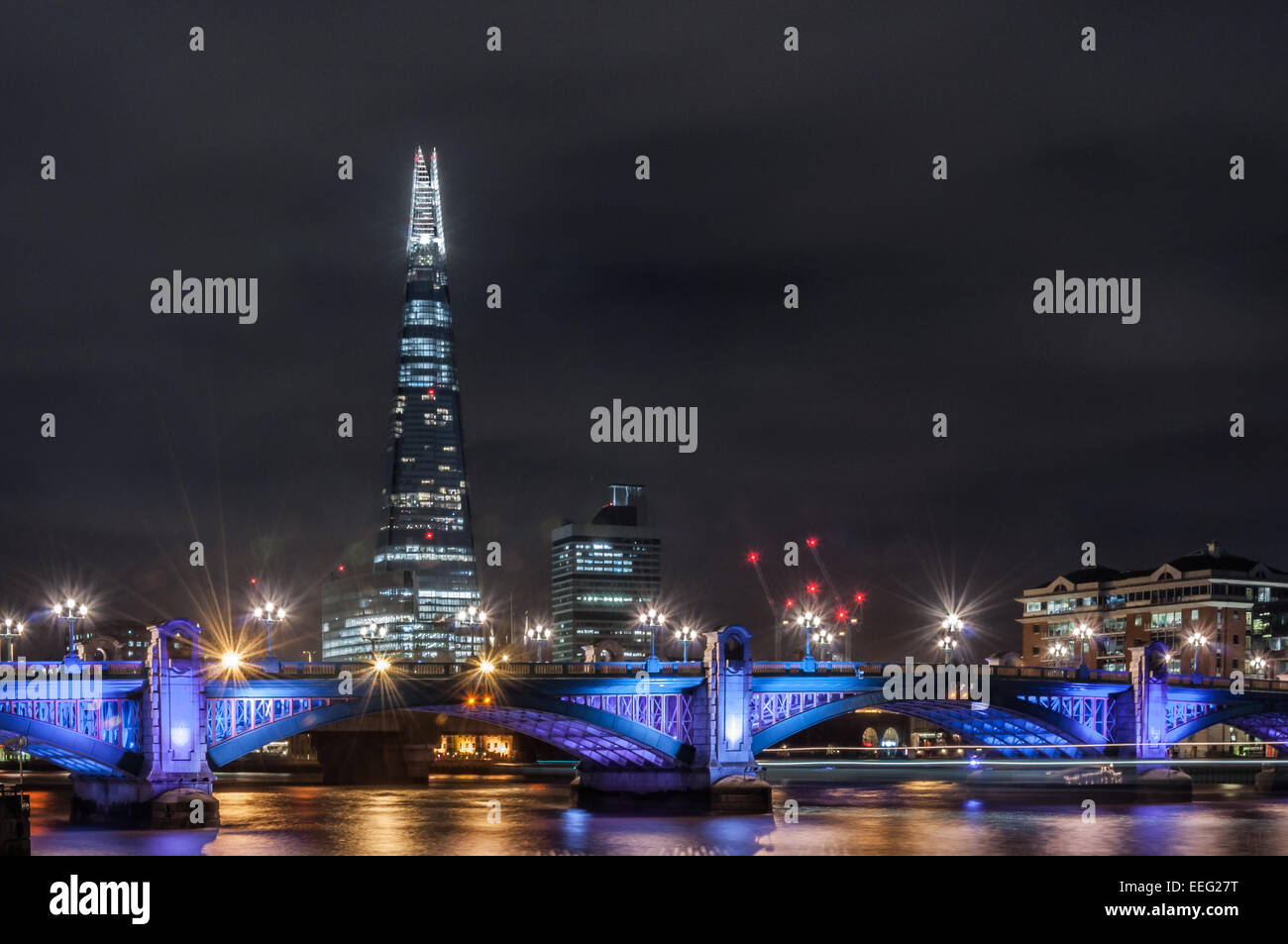 London's Shard at night Stock Photo - Alamy