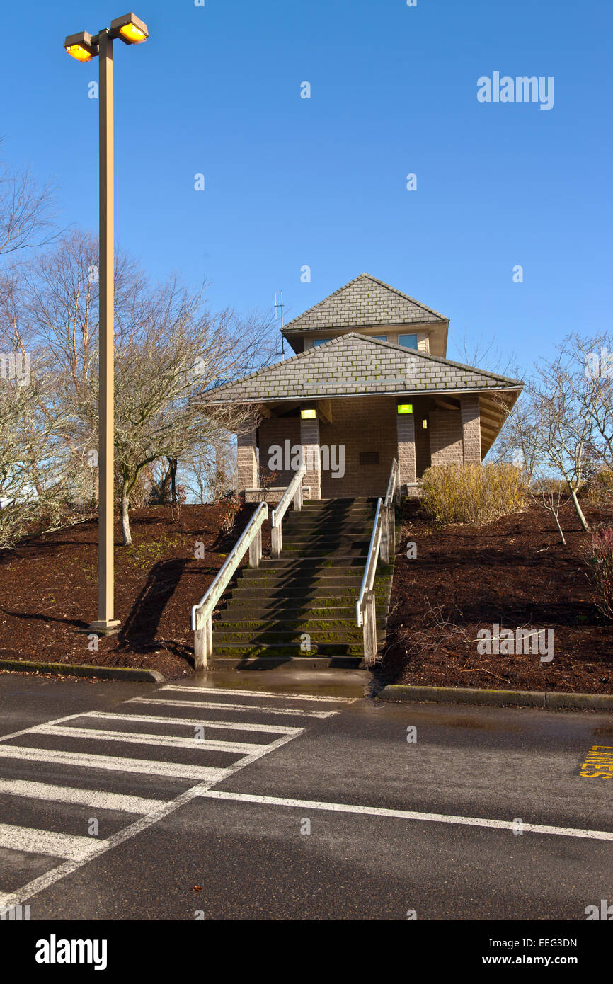 Restroom facility Oregon parks pacific northwest Stock Photo - Alamy