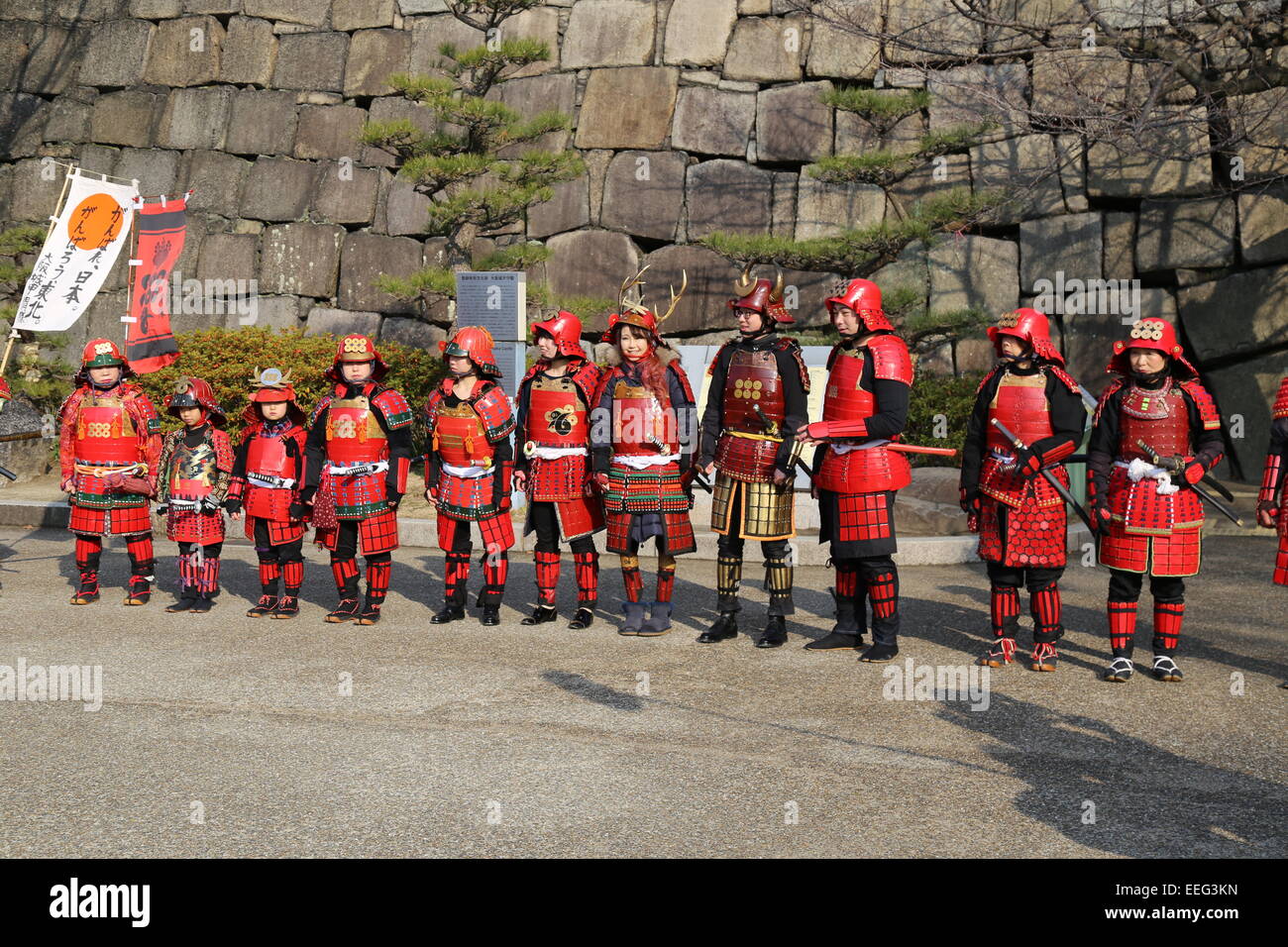 This image of Japanese people dressed like samurai was captured outside ...