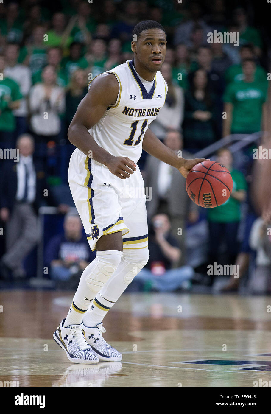 South Bend, Indiana, USA. 17th Jan, 2015. Notre Dame guard Demetrius ...