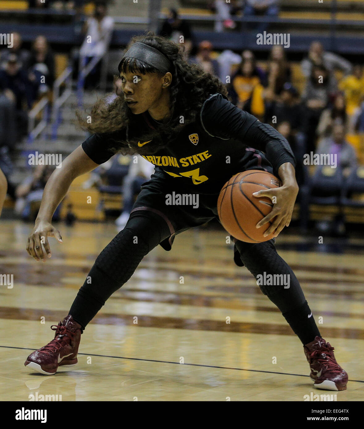 Berkeley USA CA. 16th Jan, 2015. Arizona State G # 23 Elisha Davis at ...