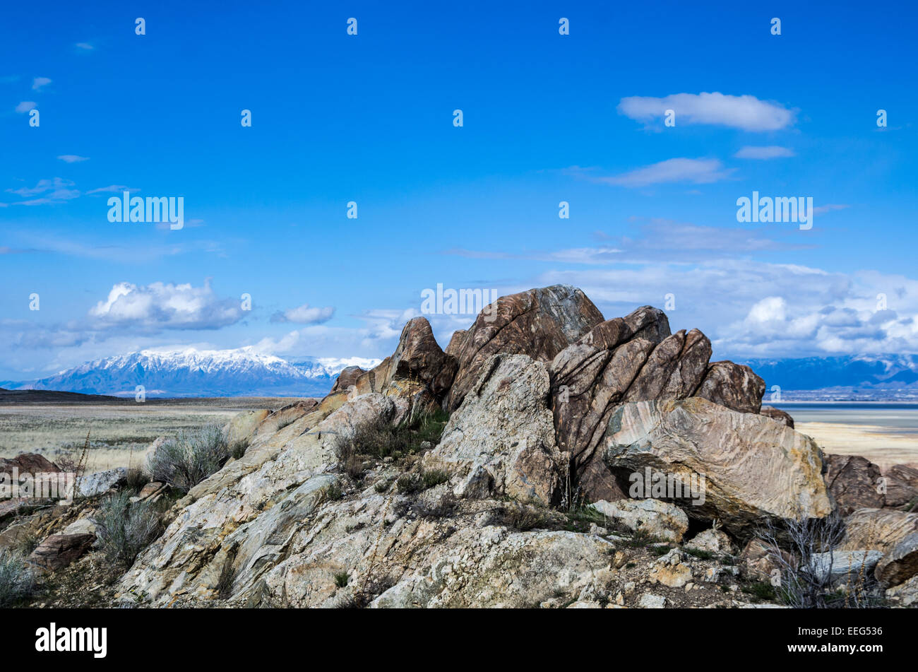 Antelope island state park wasatch hi-res stock photography and images ...