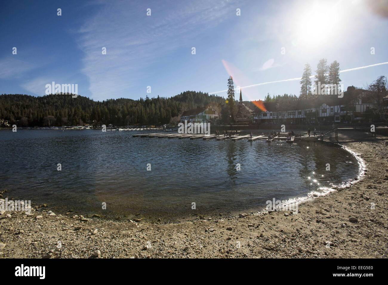 Los Angeles, California, USA. 17th Jan, 2015. Lake Arrowhead ...
