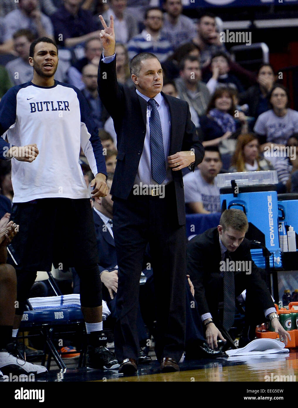 Washington, DC, USA. 17th Jan, 2015. 20150117 - Butler head coach Barry ...