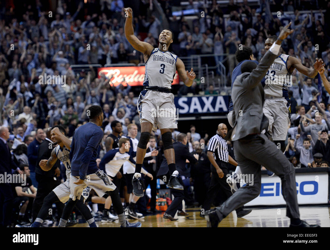 Washington, DC, USA. 17th Jan, 2015. 20150117 - Georgetown players and ...