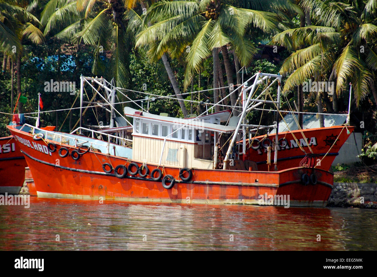 Kerala backwaters trivandrum hi-res stock photography and images - Alamy