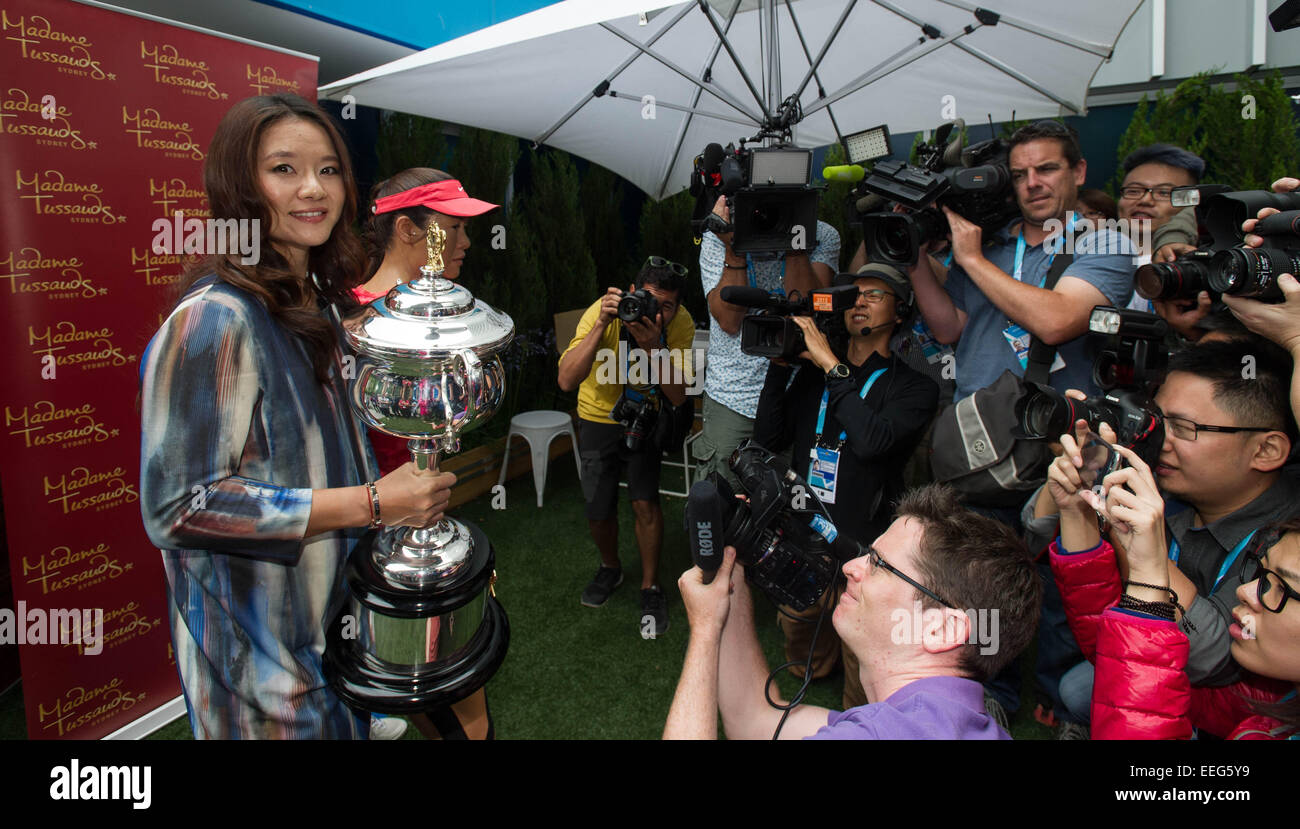 Melbourne, Australia. 18th Jan, 2015. China's former tennis player Li ...
