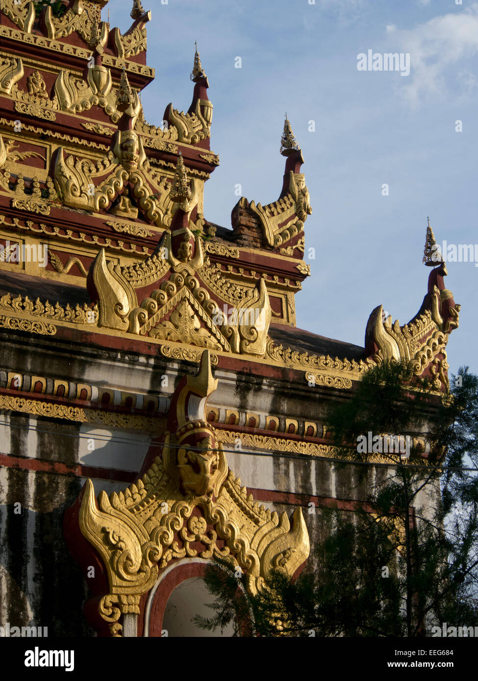 Buddhist temple in Inle lake, Shan state, Myanmar Stock Photo - Alamy