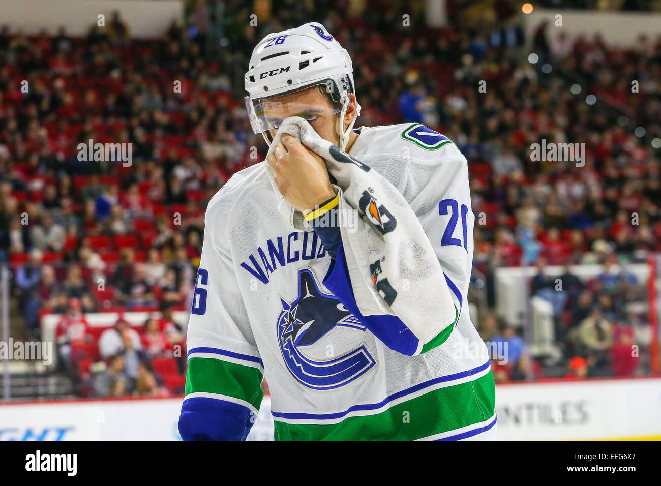 Raleigh, North Carolina, USA. 16th Jan, 2015. Vancouver Canucks ...