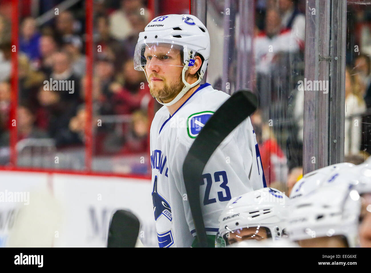 Raleigh, North Carolina, USA. 16th Jan, 2015. Vancouver Canucks ...