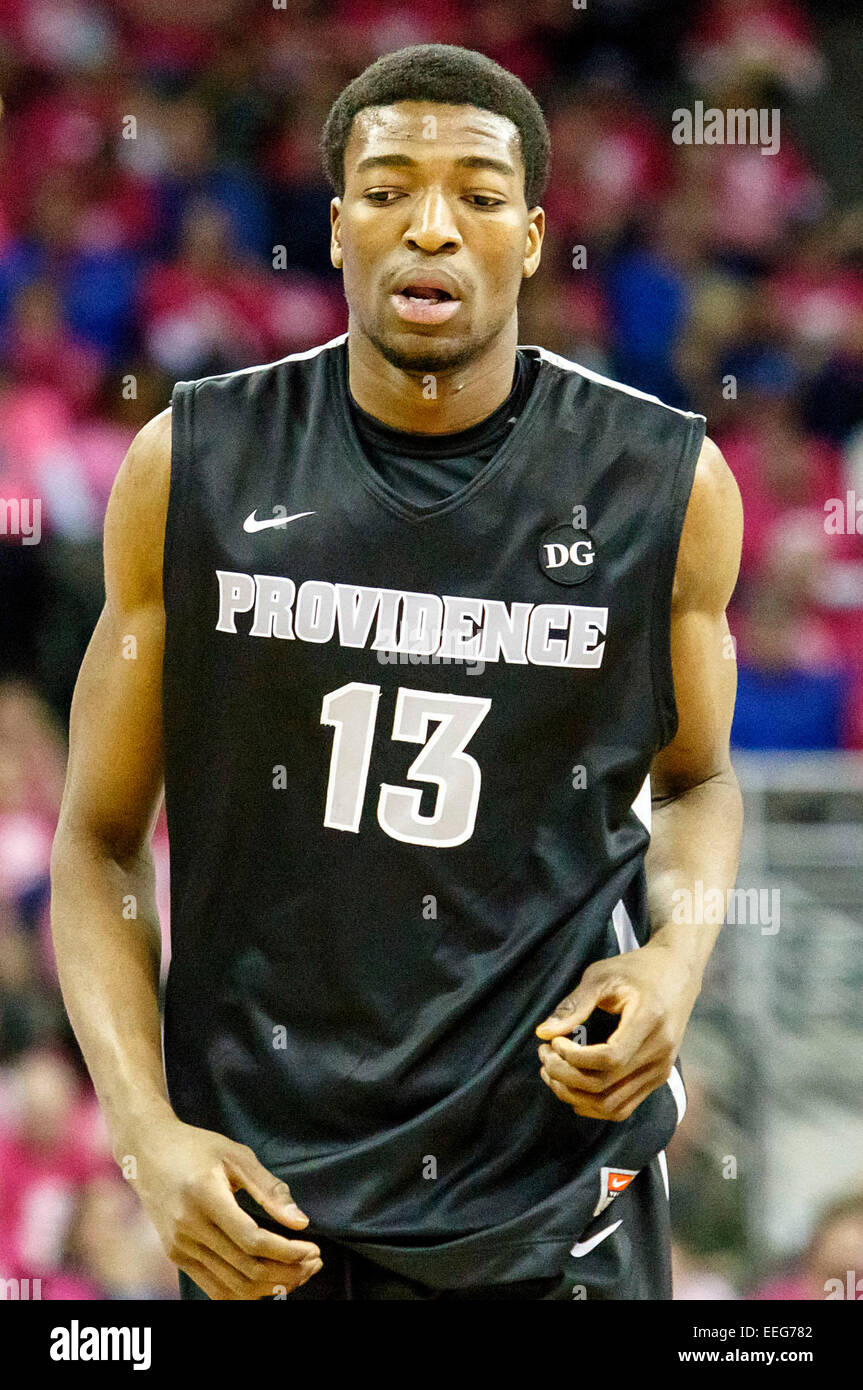 Omaha, NE USA. 17th Jan, 2015. Providence Friars center Paschal Chukwu ...