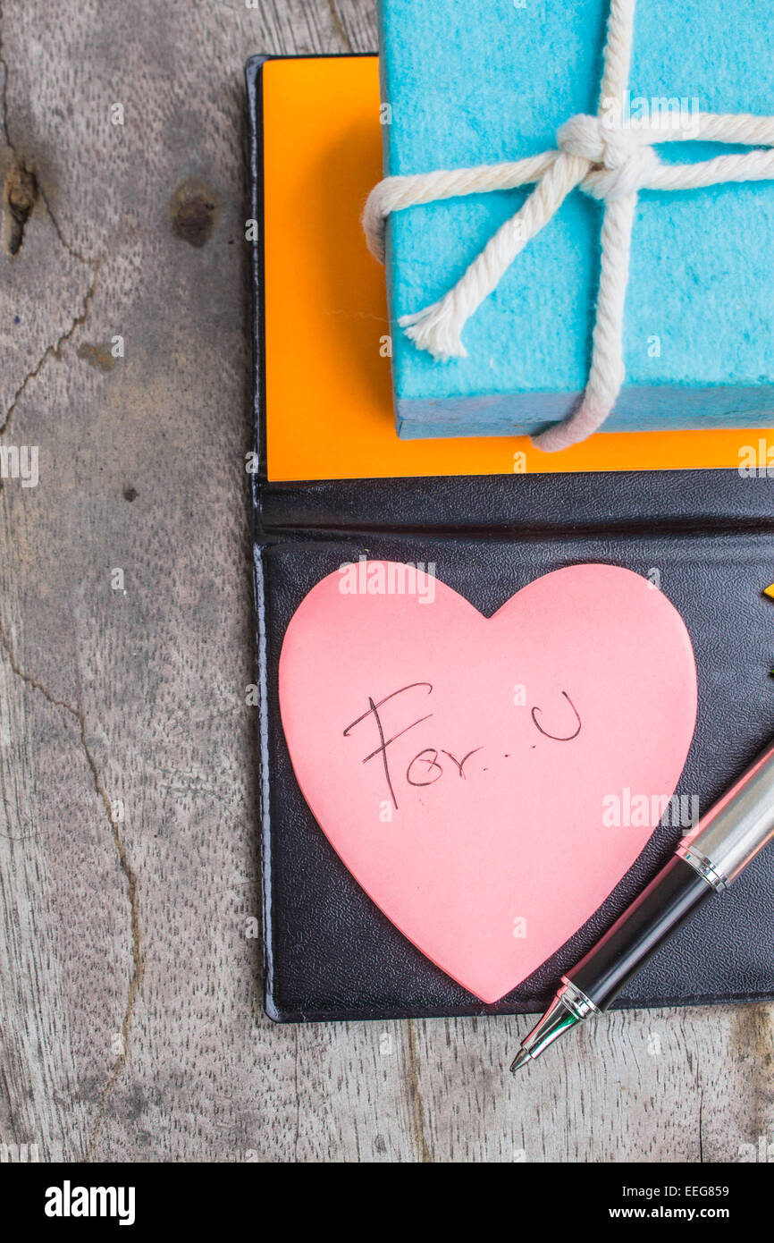 Messages and gifts given to me Stock Photo - Alamy