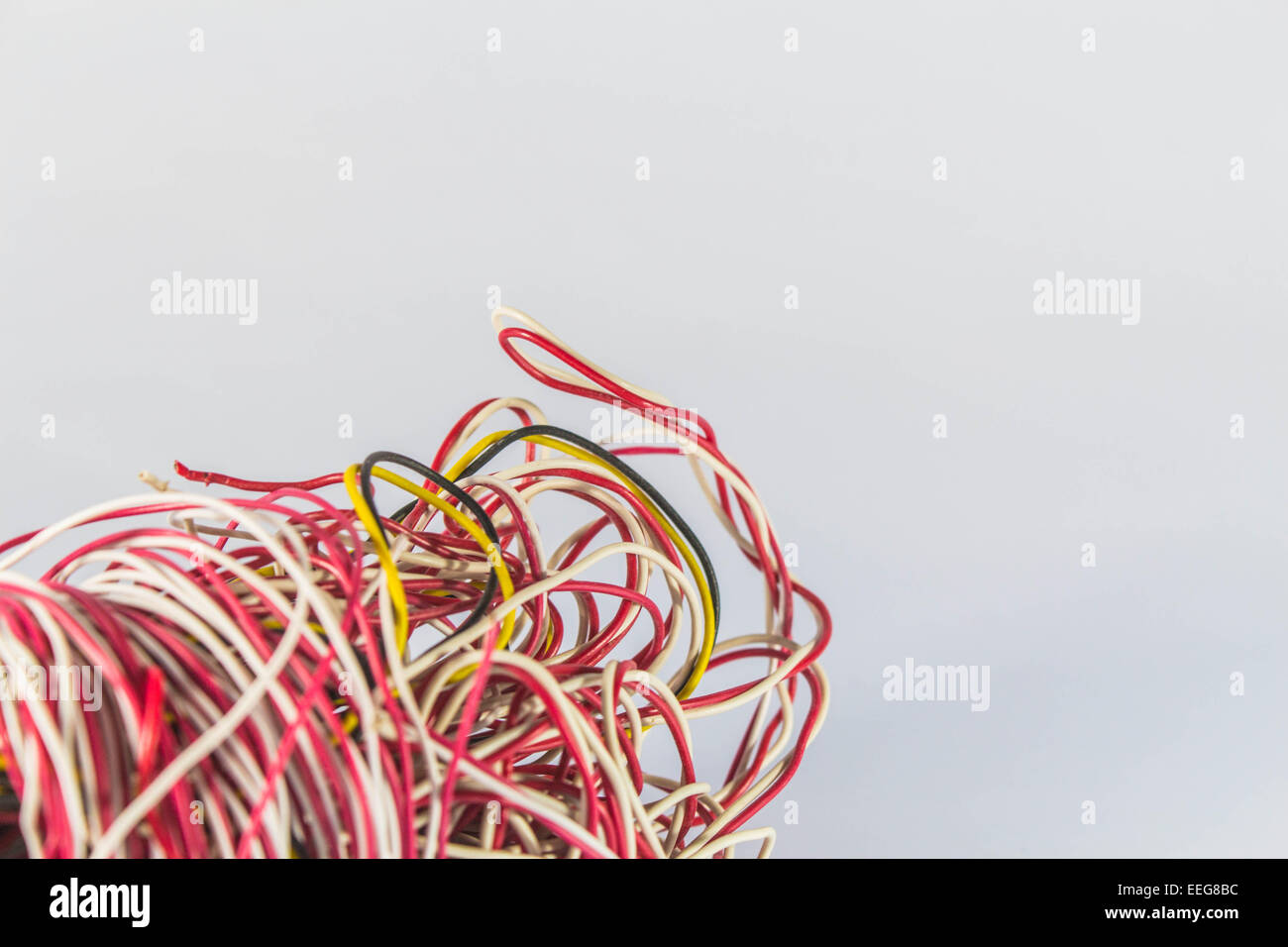 Wire old unused on the floor Stock Photo - Alamy