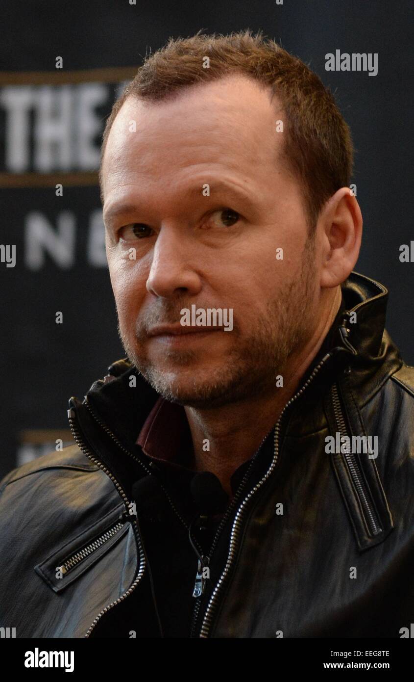New York, NY, USA. 20th Jan, 2015. Donnie Wahlberg at the press ...