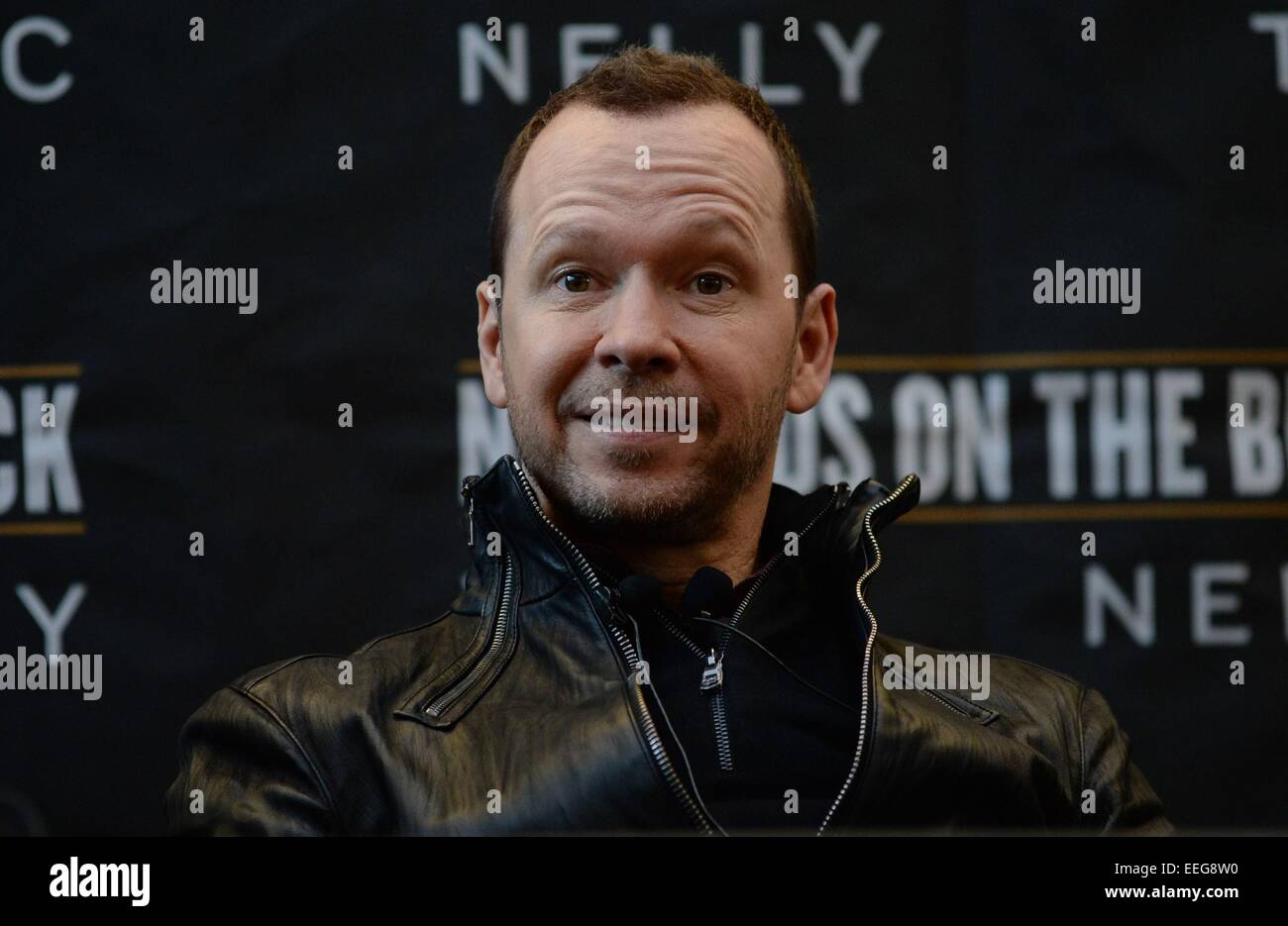 New York, NY, USA. 20th Jan, 2015. Donnie Wahlberg at the press ...
