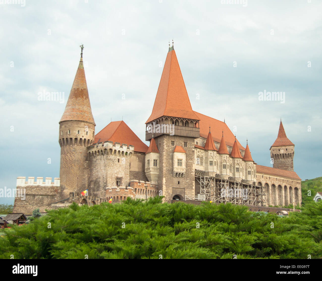 Hunyad Castle. Medieval castle in Hunedoara, Transylvania, Romania ...