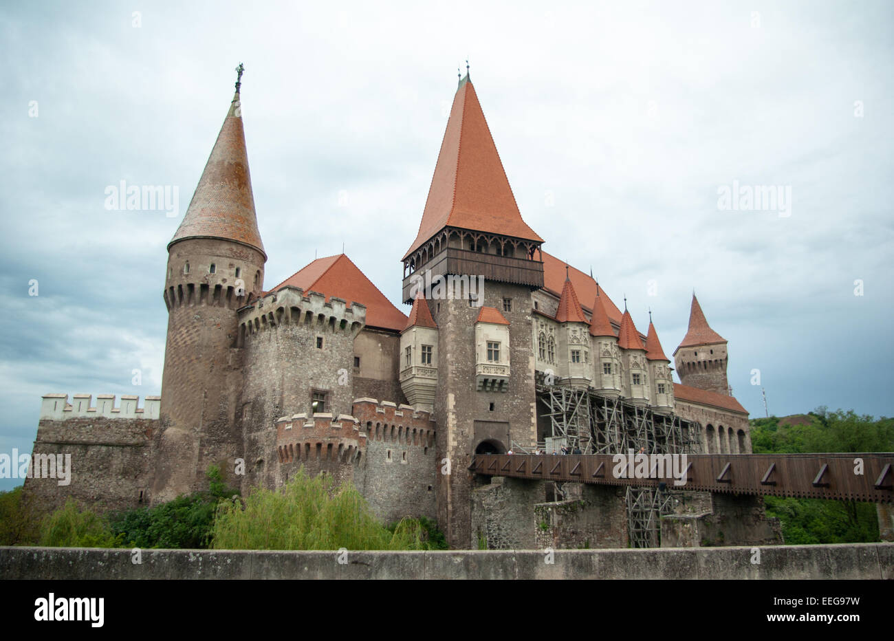 Hunyad Castle. Medieval castle in Hunedoara, Transylvania, Romania ...