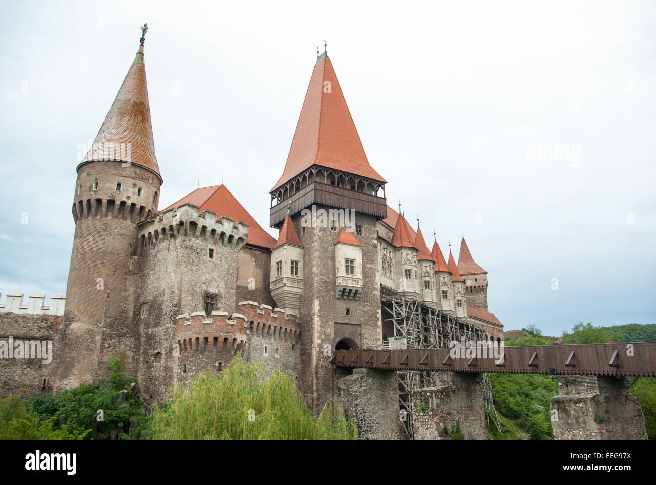Hunyad Castle. Medieval castle in Hunedoara, Transylvania, Romania ...