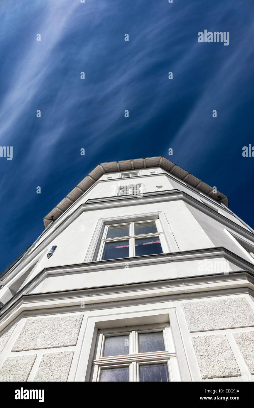Building with blue sky Stock Photo - Alamy