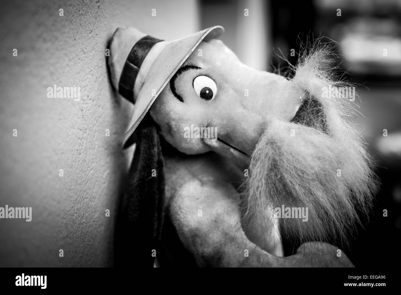 A puppet on a wall Stock Photo - Alamy