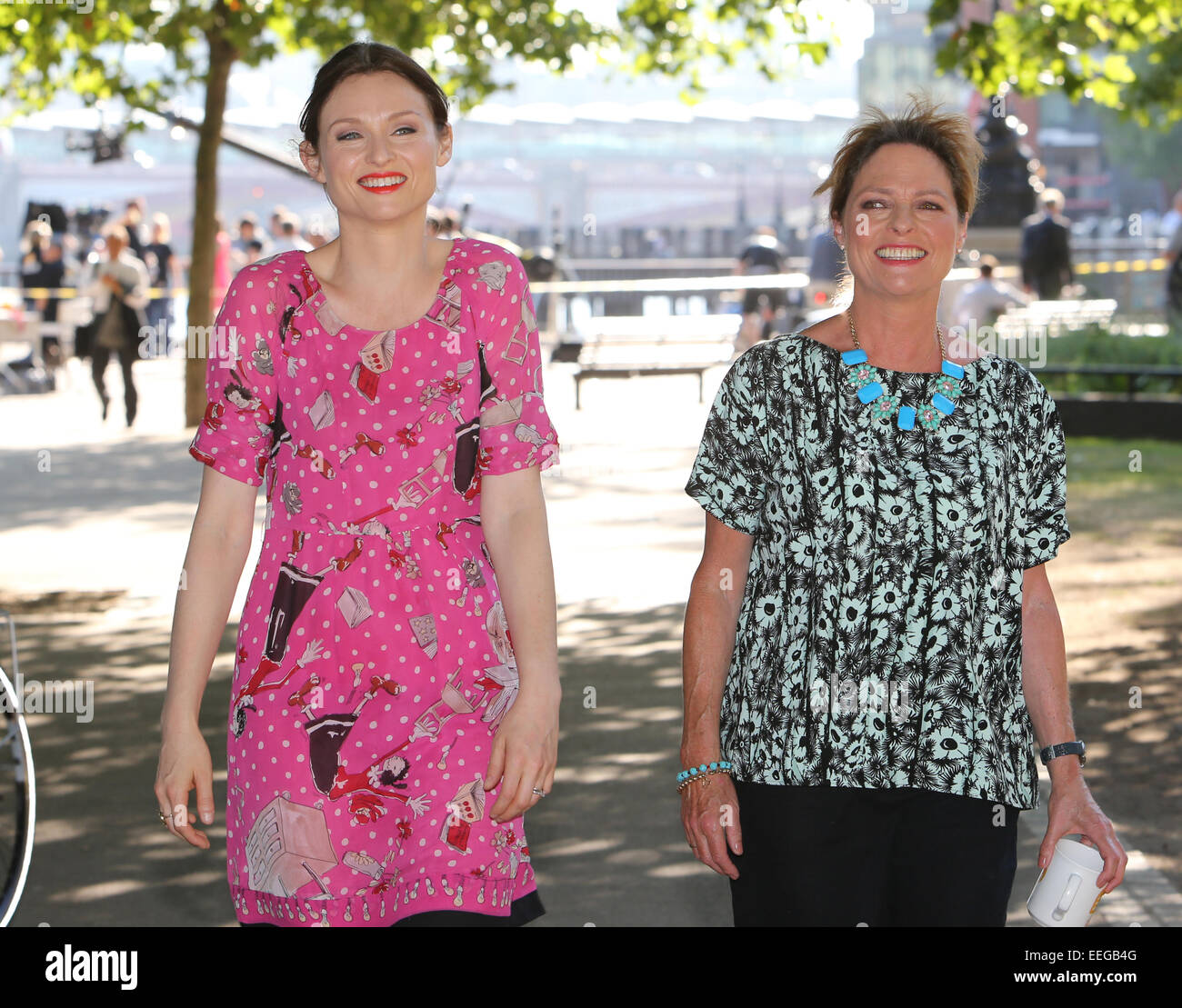 Sophie Ellis Bextor and her mother Janet Ellis outside ITV Studios ...