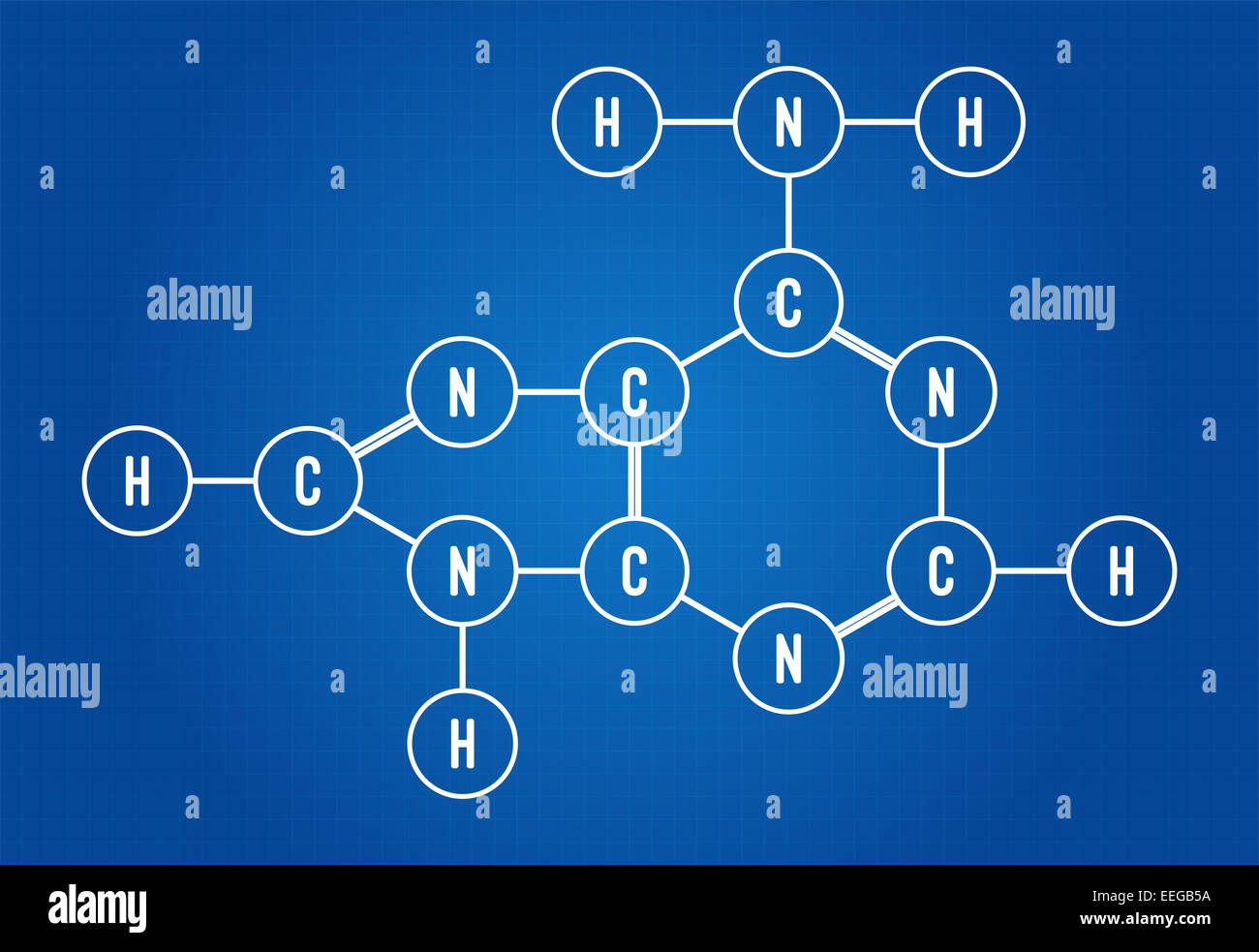 Chemical Formula Of DNA Component Stock Photo - Alamy