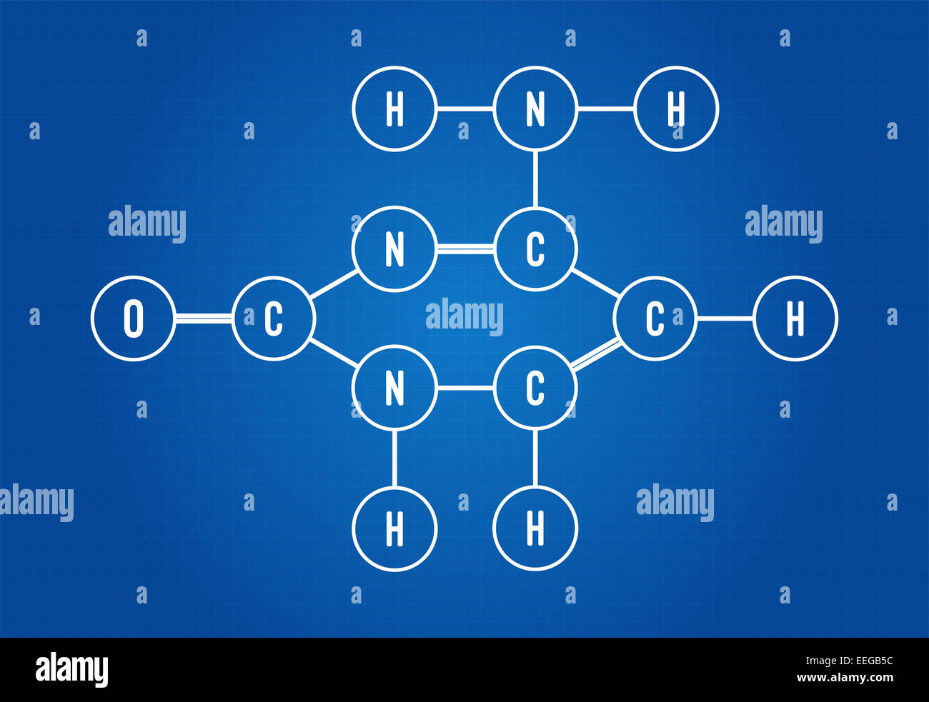 Chemical Formula Of DNA Component Stock Photo - Alamy