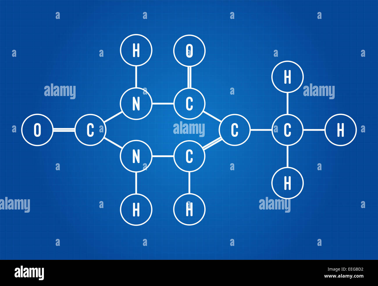 Chemical Formula Of DNA Component Stock Photo - Alamy