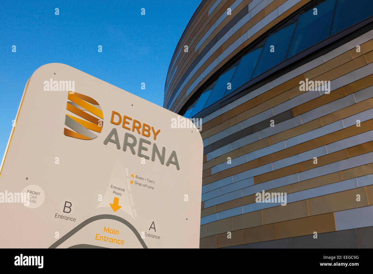 Signage Outside Derby Arena Stock Photo - Alamy