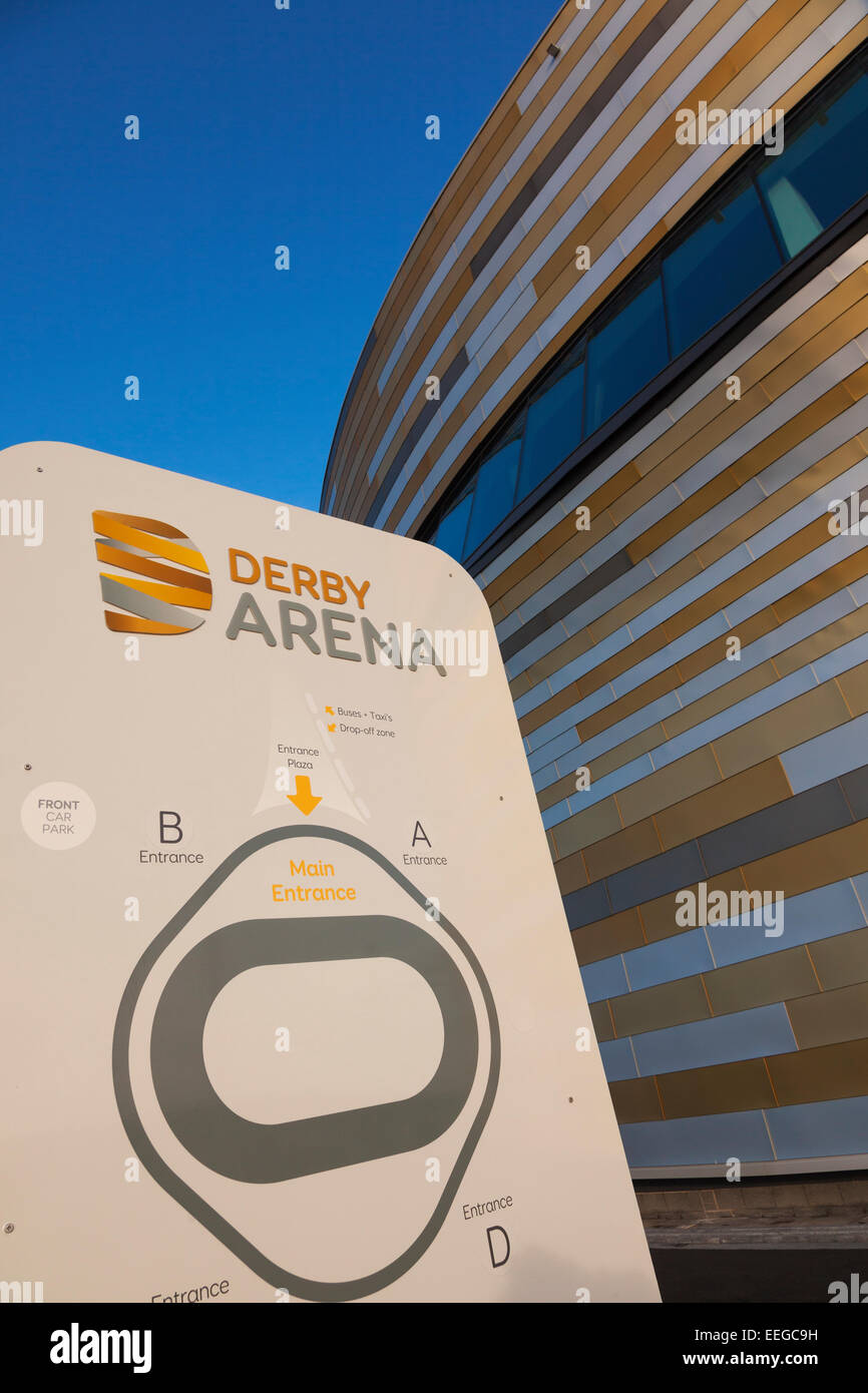 Signage Outside Derby Arena Stock Photo - Alamy