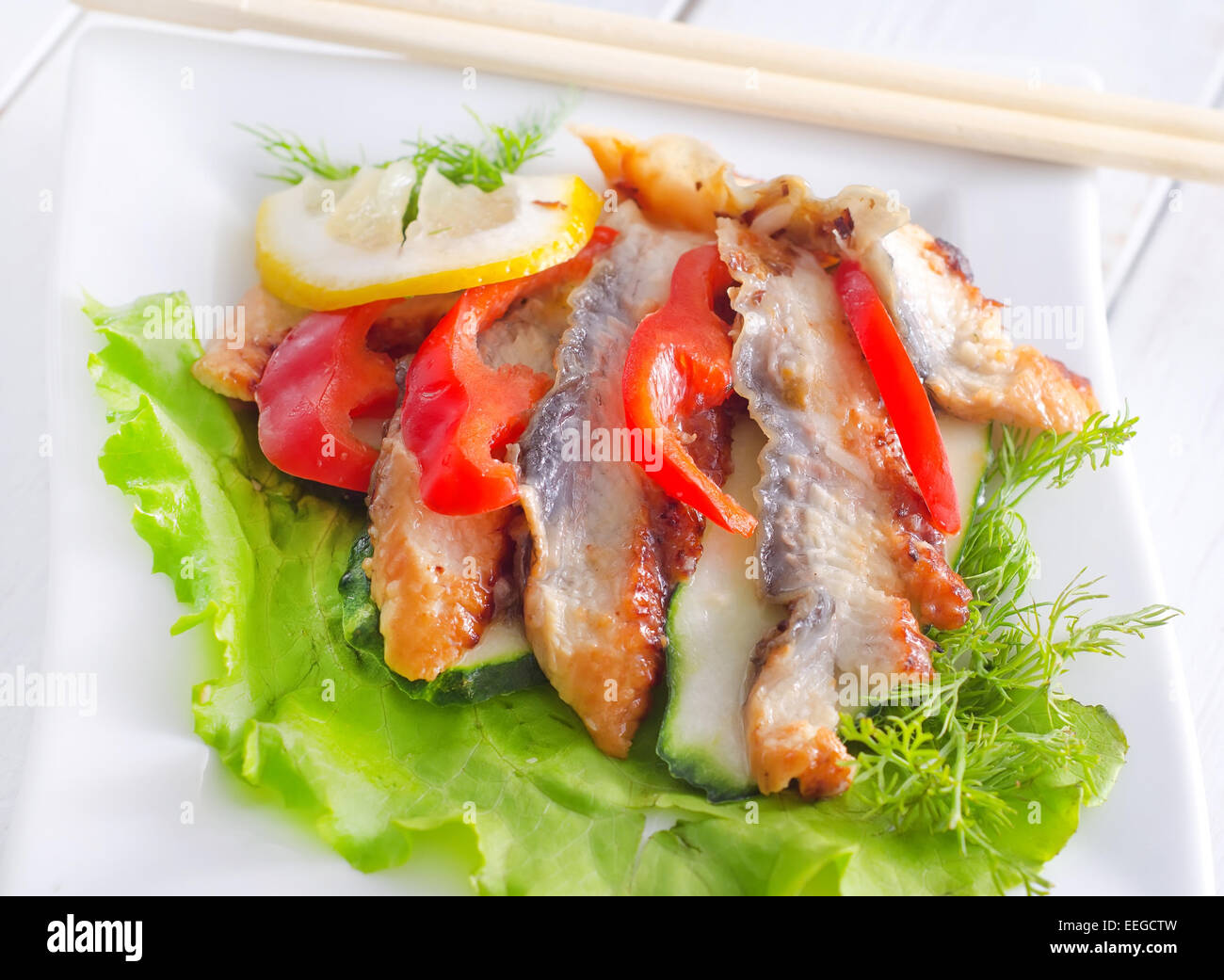 Unagi sauce meat hi-res stock photography and images - Alamy
