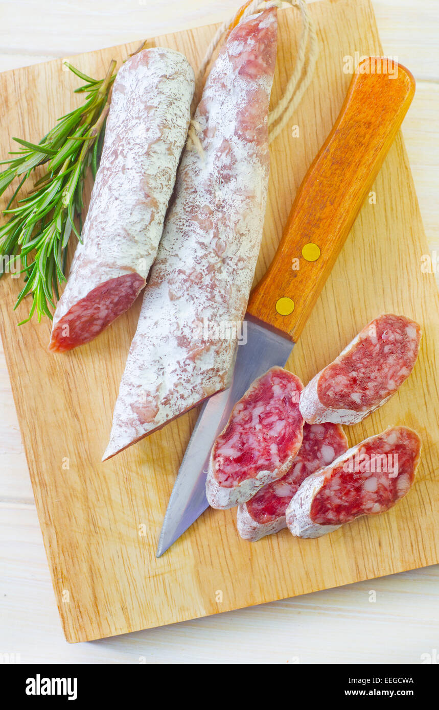 Calabrese salami hi-res stock photography and images - Alamy
