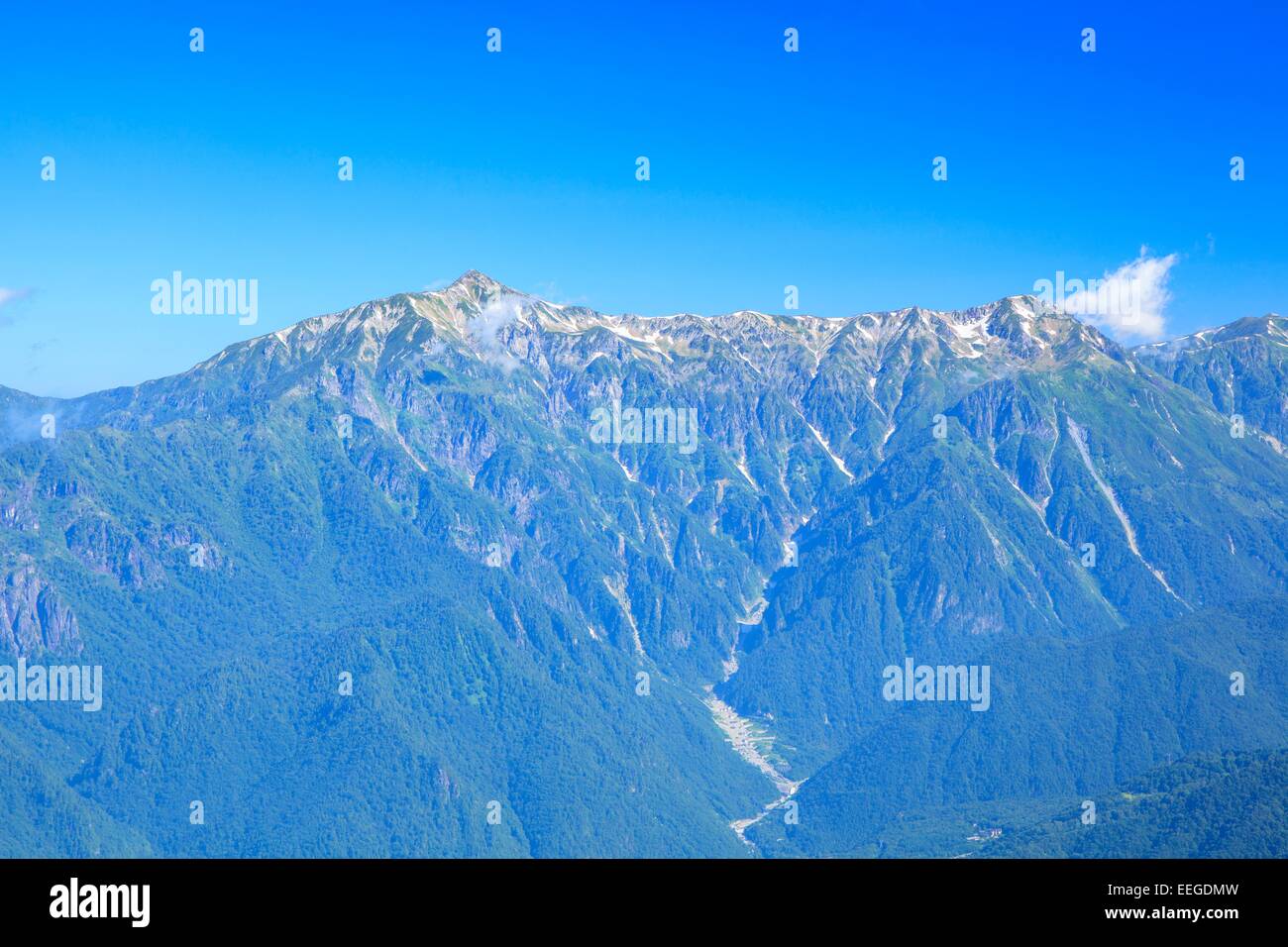 Mt. Kasagatake seen from Mt. Yakedake, Gifu, Japan Stock Photo - Alamy
