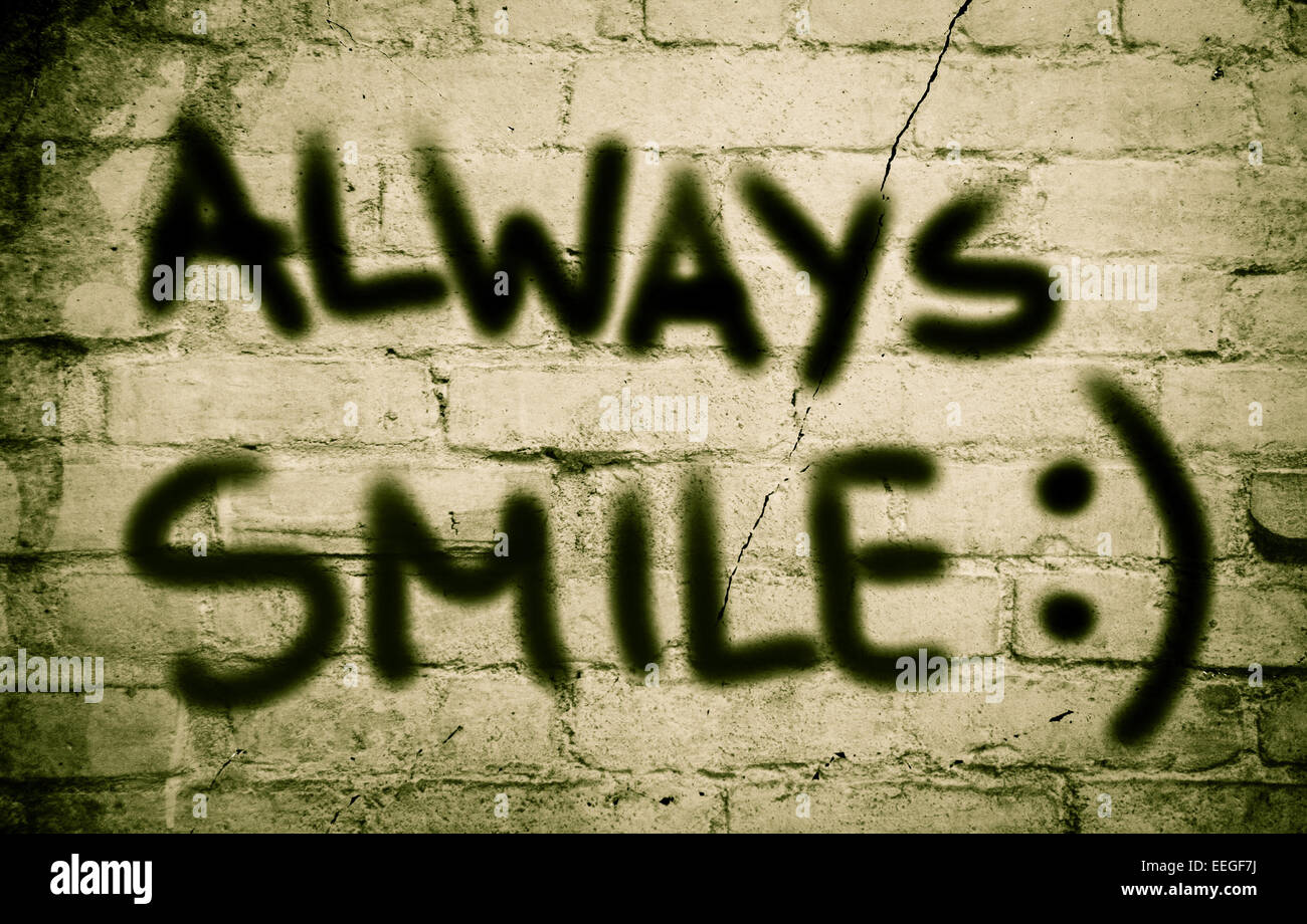 Always Smile Concept Stock Photo - Alamy