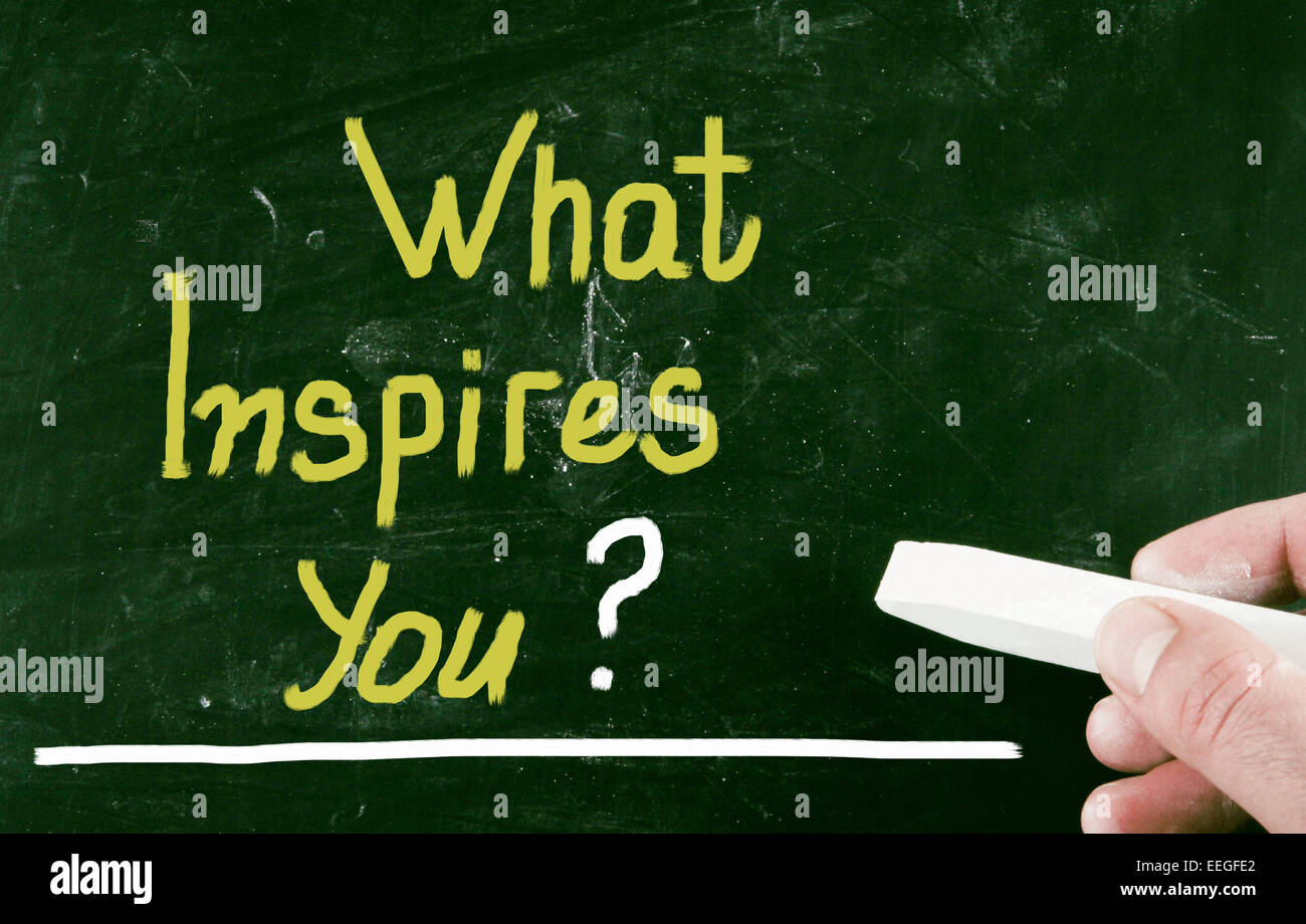 what inspires you Stock Photo - Alamy