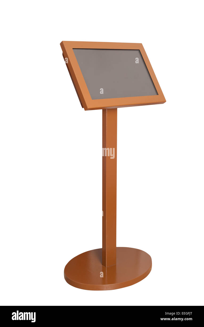 Digital touchscreen terminal isolated on white background Stock Photo ...