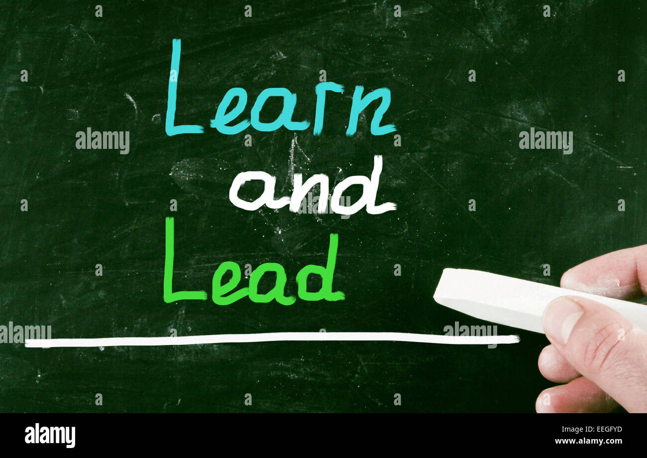 learn and lead Stock Photo - Alamy