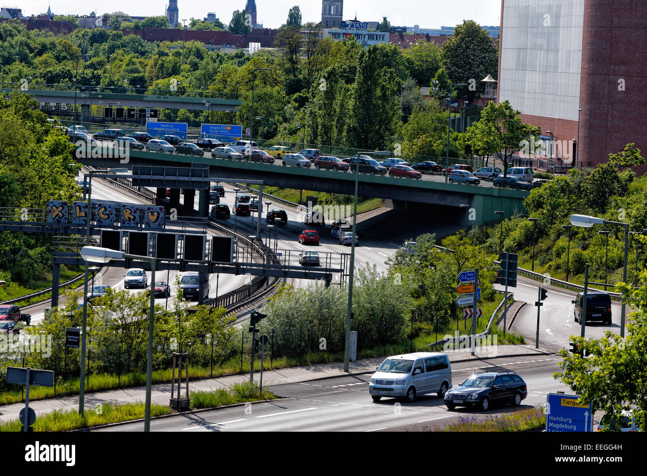 Berlin, Germany, motorway A 100 Stock Photo - Alamy