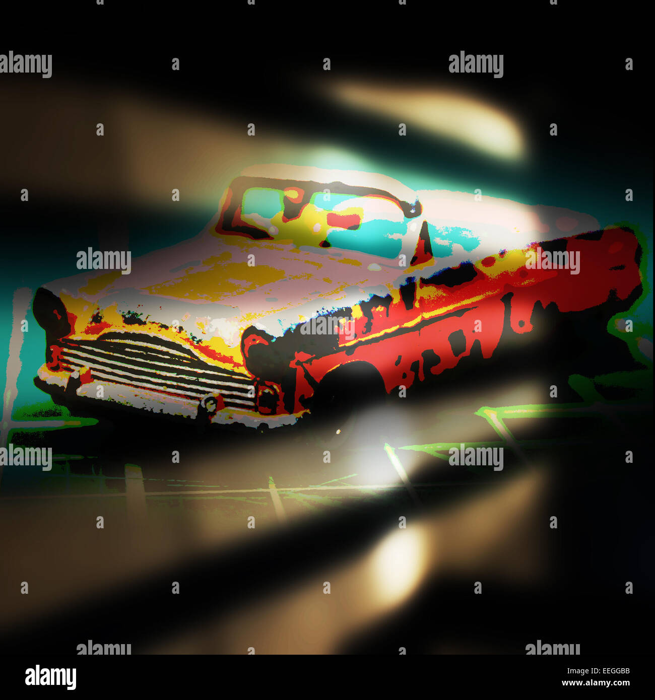 Toy Car Gridlock Stock Photo - Alamy