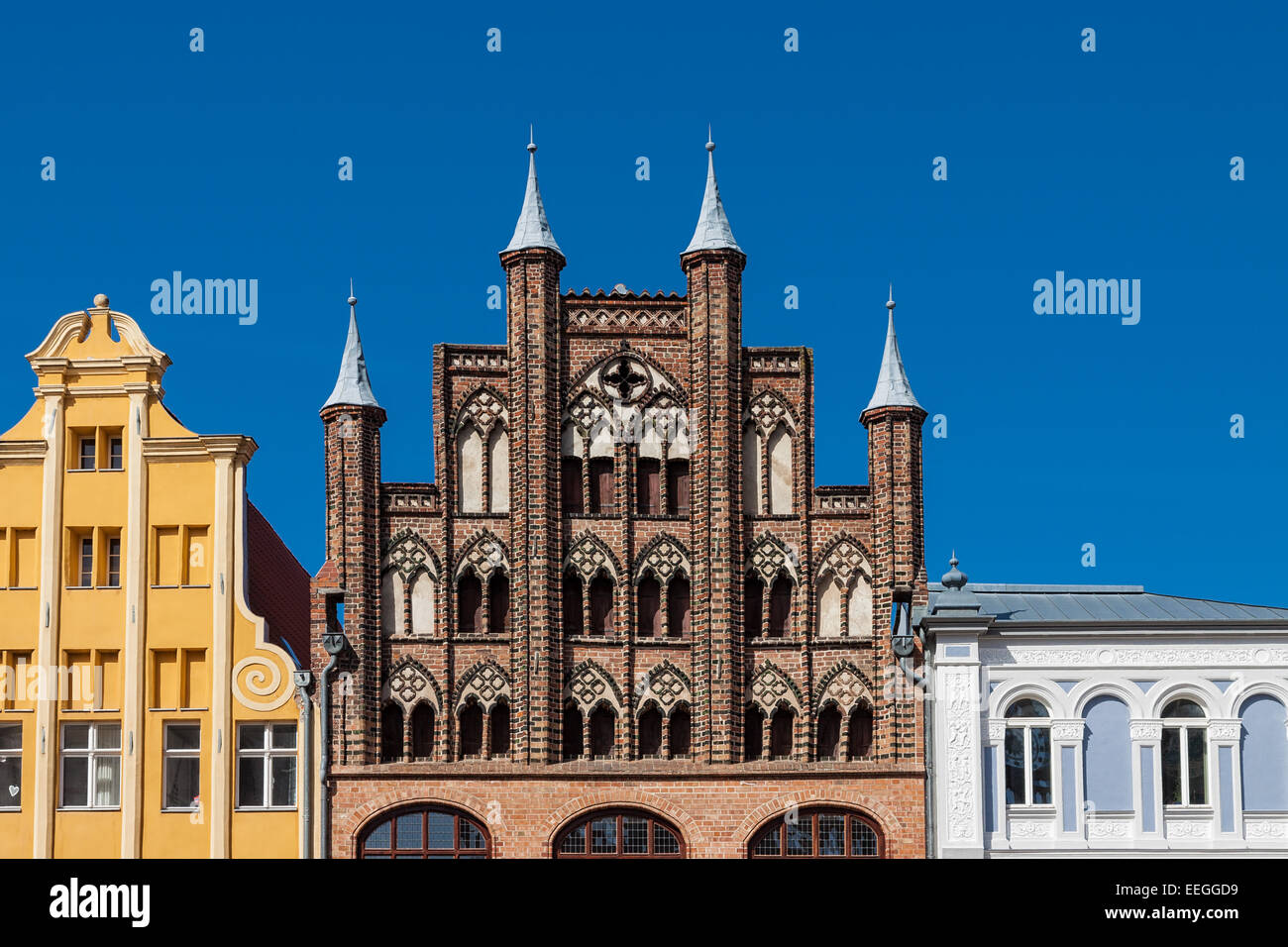 Historical buildings in Stralsund (Germany Stock Photo - Alamy