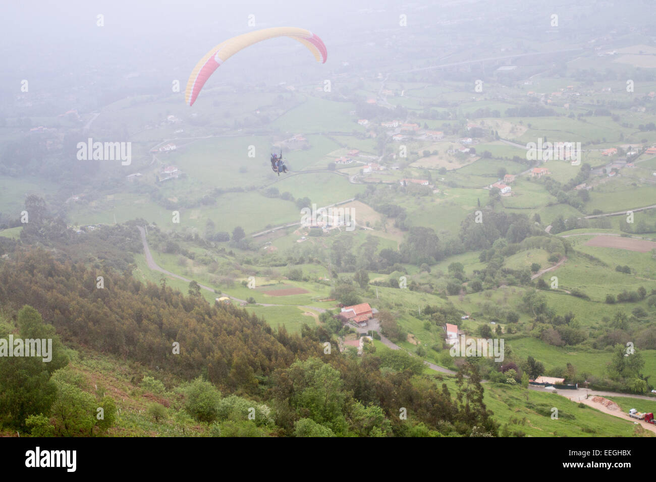 Aerial view from Pico del Sol, Gijón, Asturias, Spain Stock Photo - Alamy