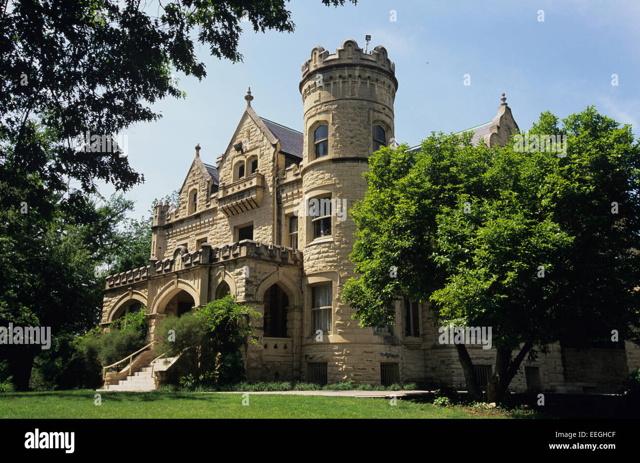 The massive 1903 Joslyn Castle is an Omaha landmark. It now houses an ...