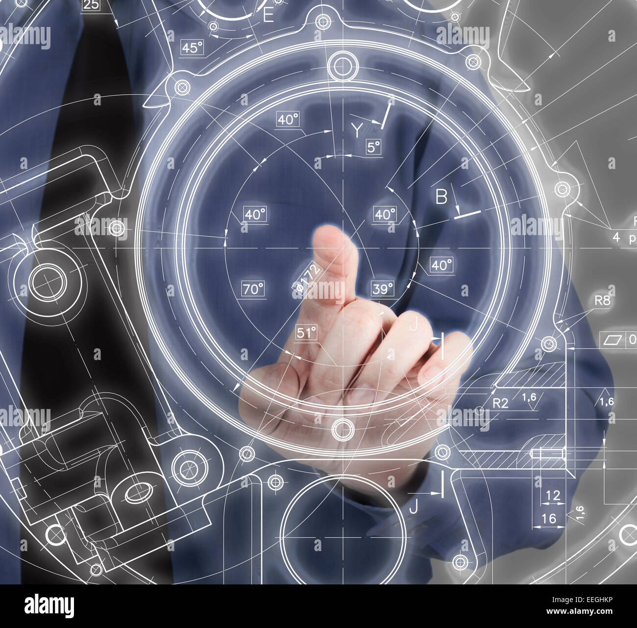 Touch screen hand gestures hi-res stock photography and images - Alamy