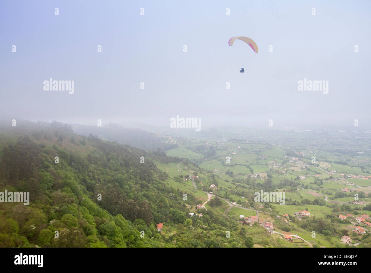 Aerial view from Pico del Sol, Gijón, Asturias, Spain Stock Photo - Alamy